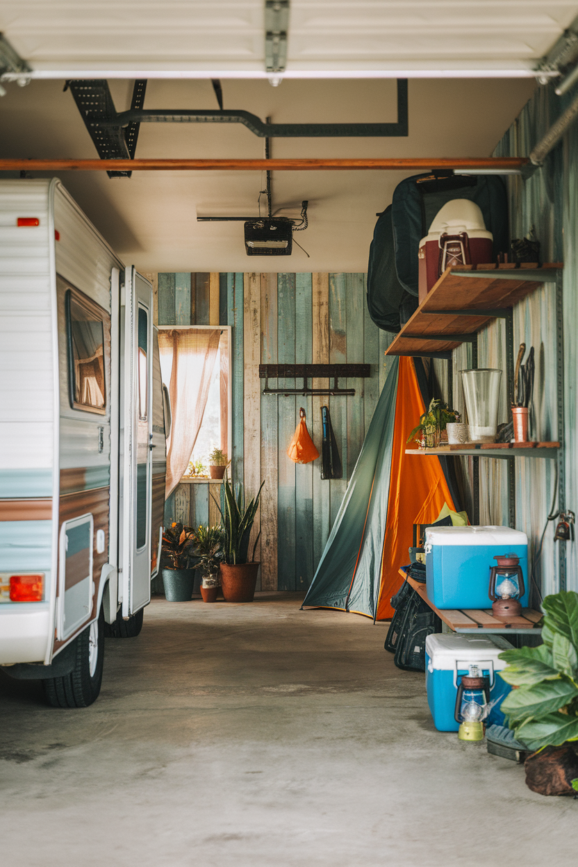 How to Store Your RV + Camping Gear in the Garage